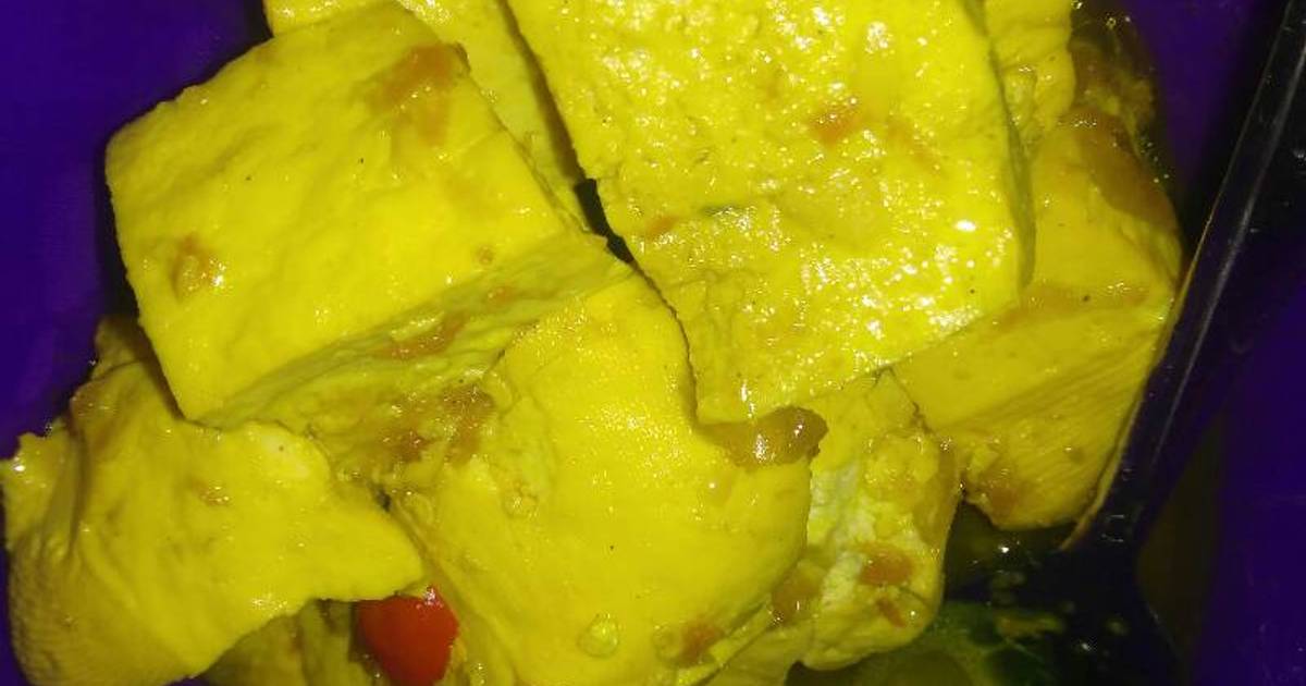 Resep Tahu kuning bumbu kuning 😊 oleh Rini Oktaviani - Cookpad