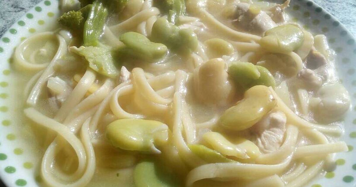 Sopa de habas Receta de Mercedes Huaman Flores- Cookpad