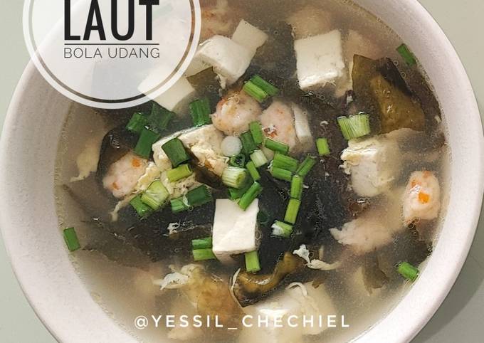 Resep Sup Rumput Laut Bola Udang oleh Yessil Chechiel - Cookpad