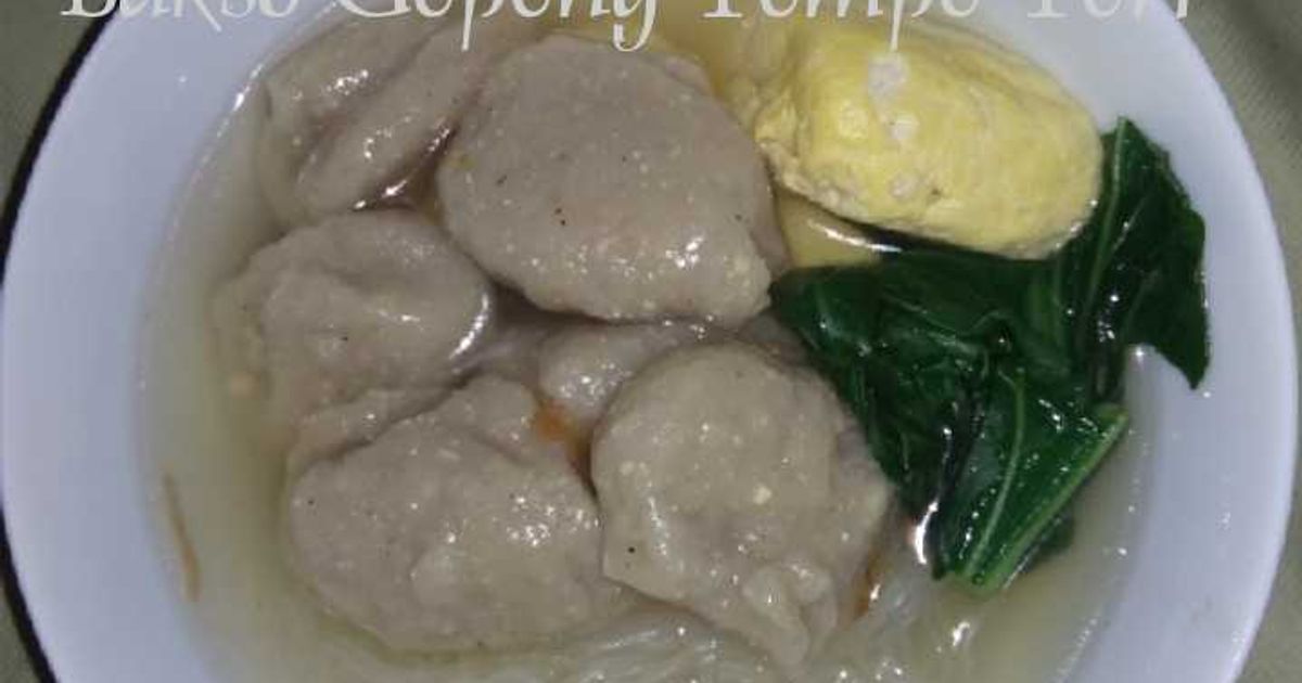 Resep Bakso Gepeng Tempe Teri oleh purwanti - Cookpad