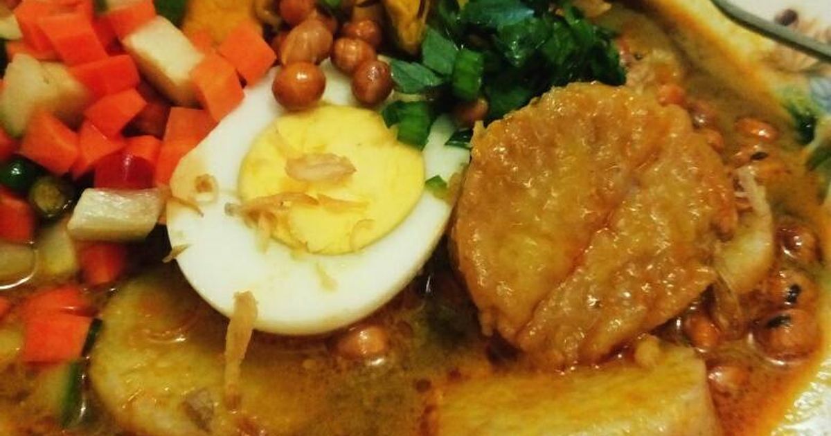 Resep lontong kari ayam sederhana rumahan enak dan mudah - Cookpad