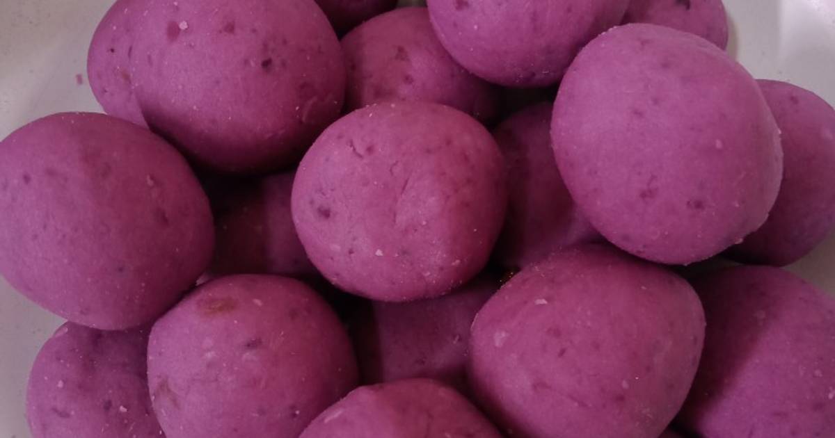 Resep Bola-Bola Ubi Ungu oleh ( ) Simple Kitchen ♡´･ᴗ･`♡ - Cookpad