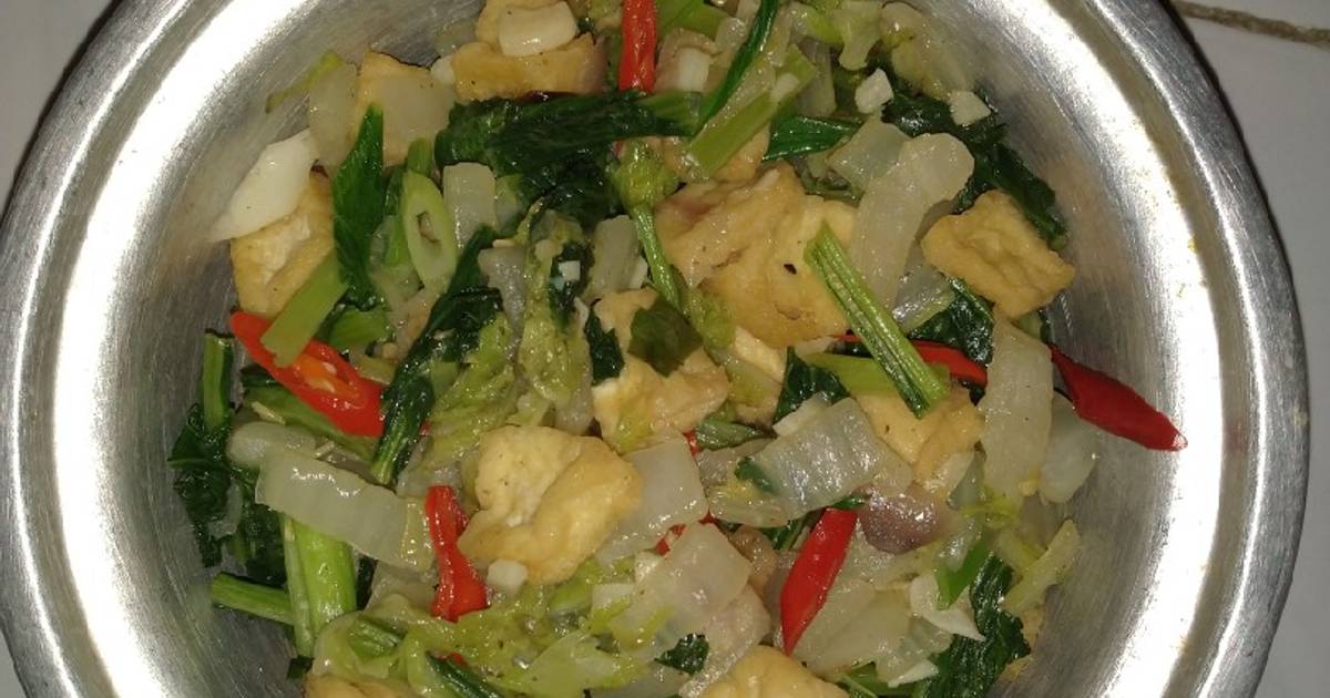 69 resep tumis sawi hijau tahu sawi putih enak dan mudah - Cookpad