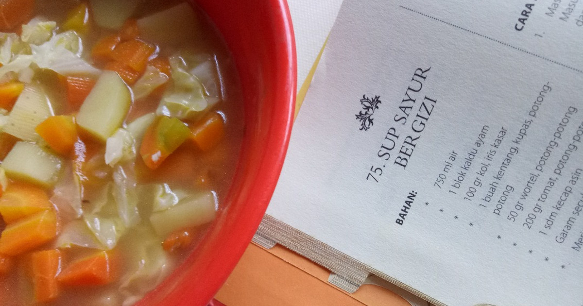 Resep Sup Sayur Bergizi oleh Nevi Sutio - Cookpad