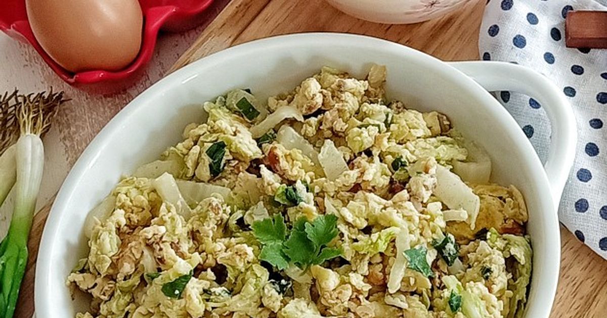 Resep Orak Arik Telur Sawi Putih oleh Ine Setiawati - Cookpad
