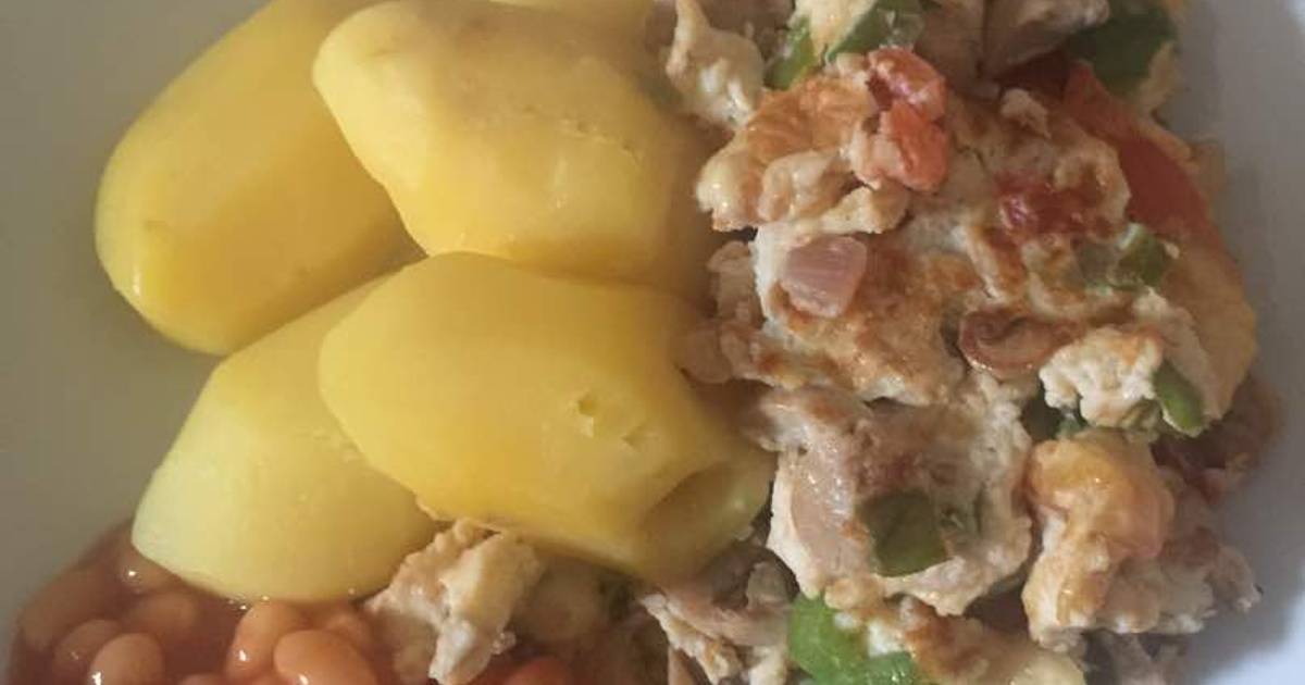 Boiled Irish Potatoes & Omelette Recipe by Nanu A - Cookpad