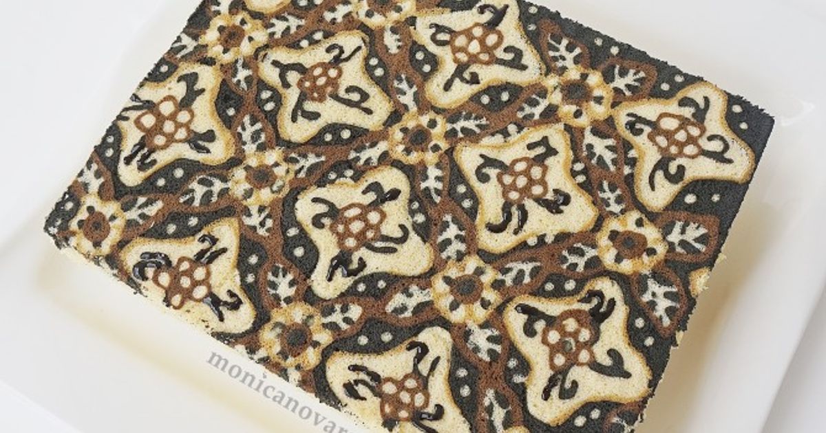 Resep Cake Kukus (Motif Batik) oleh Monica Novara H. - Cookpad