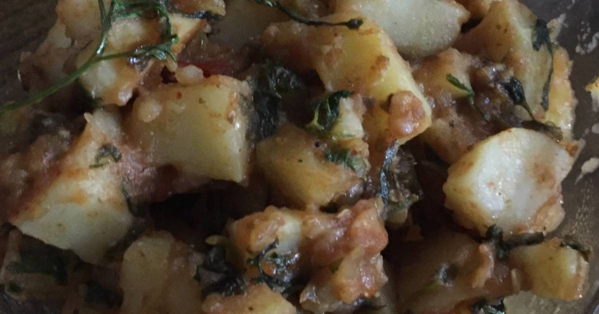 Oil free khatta meetha aloo sabji Recipe by Priti agarwal - Cookpad