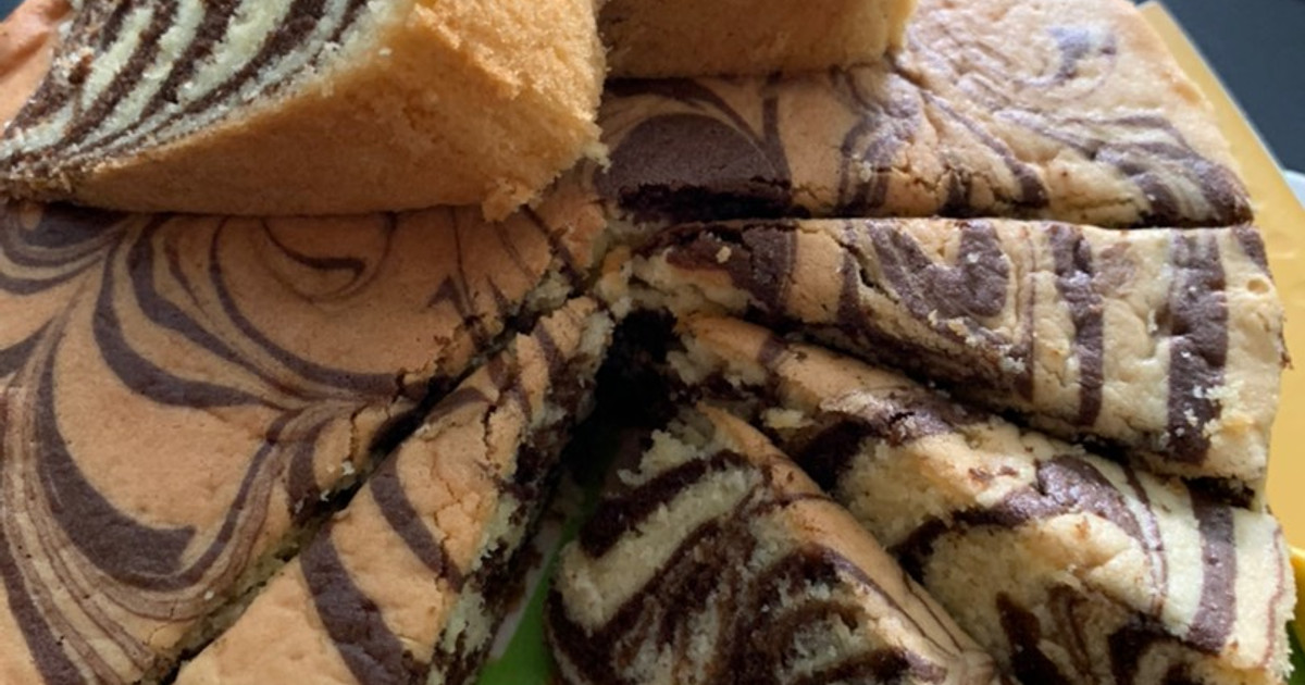 Resep Bolu Zebra Marmer oleh Fina Imanda - Cookpad