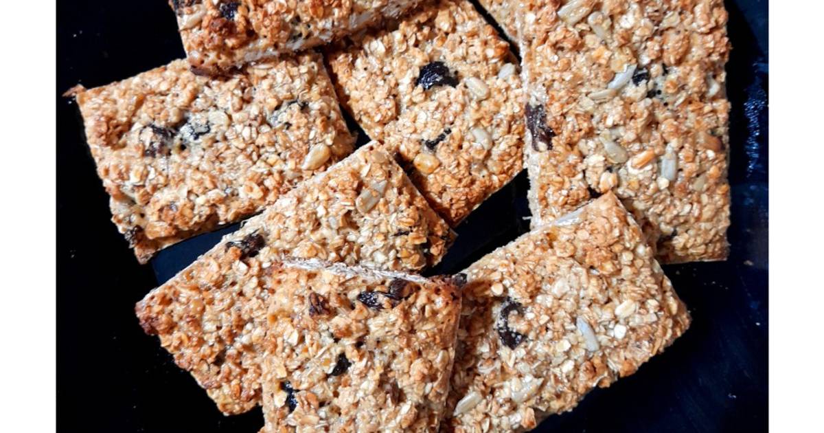 Barritas de granola 💪🏼 Receta de Luli - Lulú ♡- Cookpad