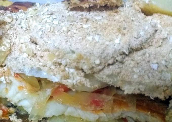 Lasagna de filete de Merluza Receta de Rouss Comidas- Cookpad