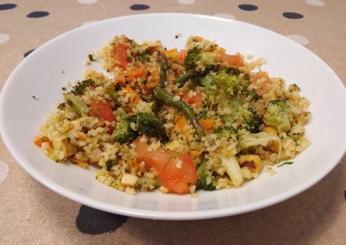 Bulgur con verduras y mango Receta de Janire- Cookpad
