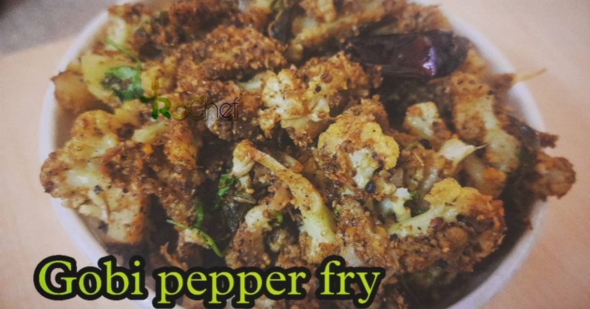 Cauliflower pepper masala (dry) | Gobhi pepper stir fry Recipe by ...