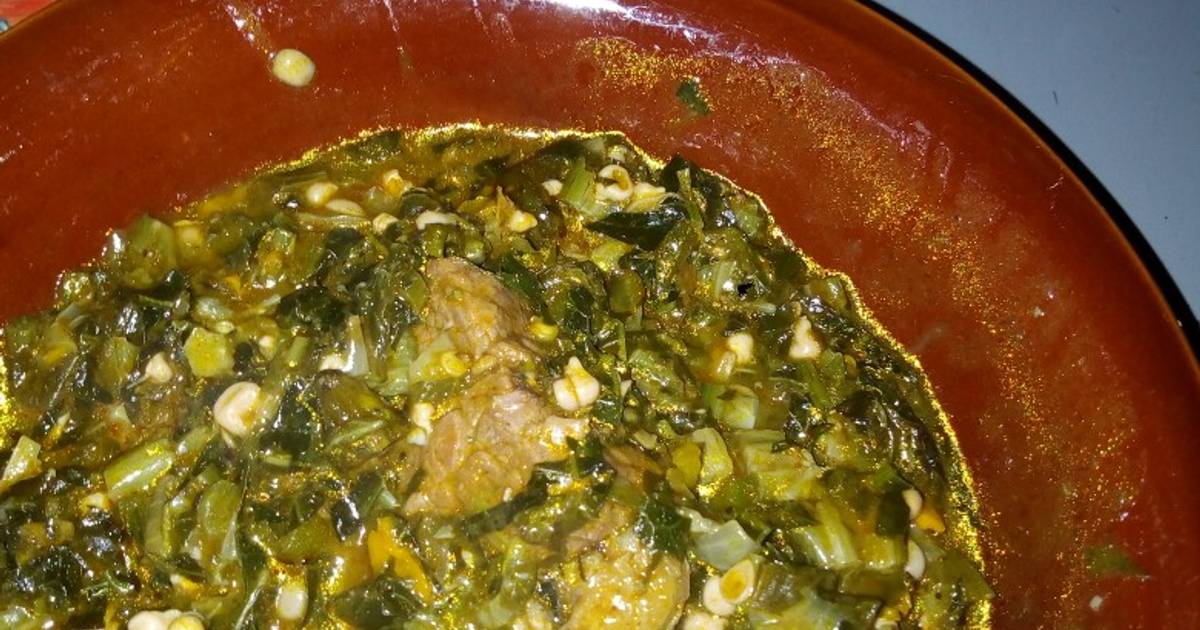 Okro with awedu and ugwu leave Recipe by jyc - Cookpad