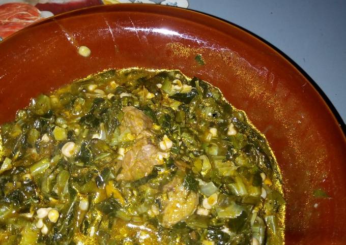Okro with awedu and ugwu leave Recipe by jyc - Cookpad