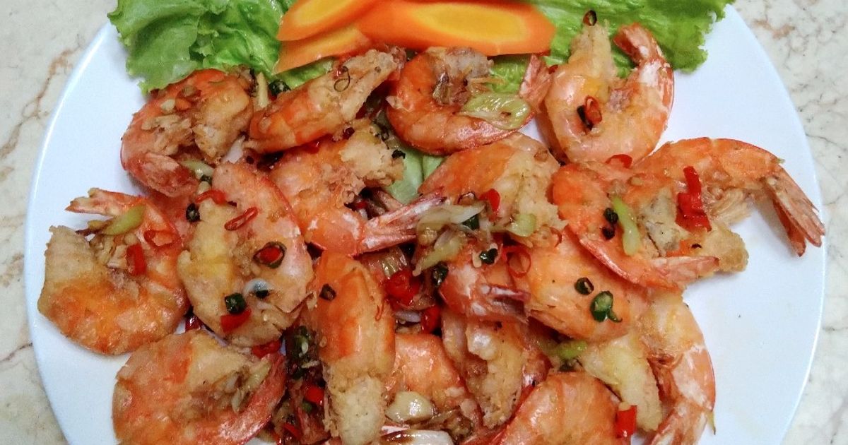 Resep Udang Lada Garam (Salt & Pepper Shrimp) oleh Mama Seng - Cookpad