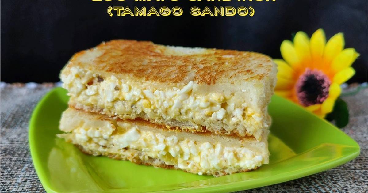 Resep Egg Mayo Sandwich (Tamago Sando) oleh Bunda TitanQue - Cookpad