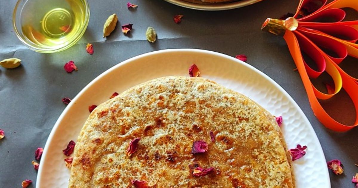 Shenga Holige (Groundnut Stuffed Sweet Paratha) Recipe by Suchitra S ...