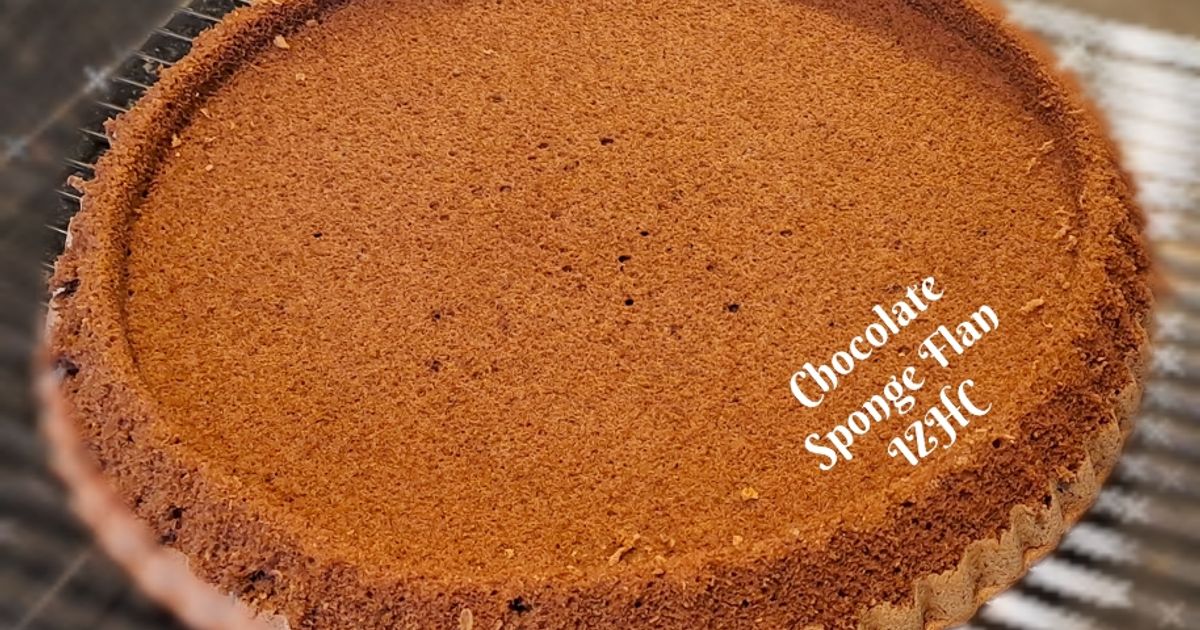 🍫🥮Chocolate Sponge Flan Case🥮🍫 Recipe by Irum Zaidi Home Cooking - Cookpad