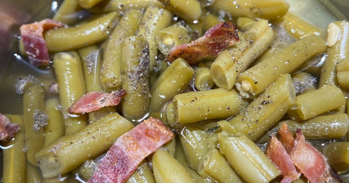 Green Beans & Bacon Recipe By Sonya Bankester