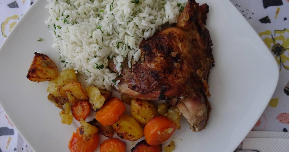Frango do campo assado no forno Receita por Prato Caseiro - Cookpad