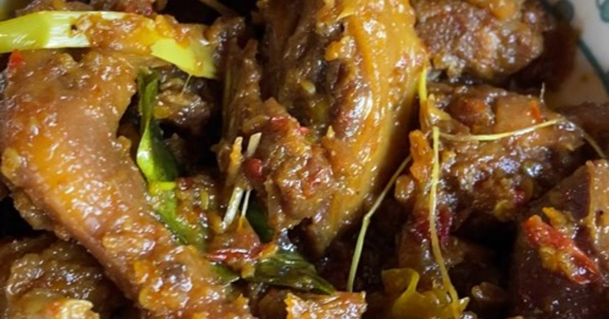 Resep 007. Rica-rica Enthok (pedas manis) oleh binti khabibah - Cookpad