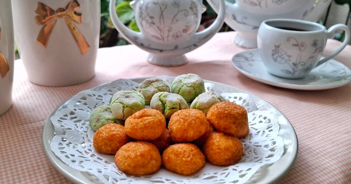 Resep Palm Sugar & Pandan Crinkle Cookies oleh Tituk SK - Cookpad