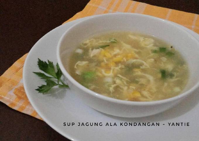 Resep Sup jagung ala kondangan (Postingrame2_jagung) oleh yantie - Cookpad