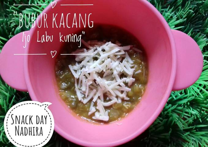 Resep Bubur kacang ijo with labu parang (Cemilan Nadhira 10m+) oleh Tya ...