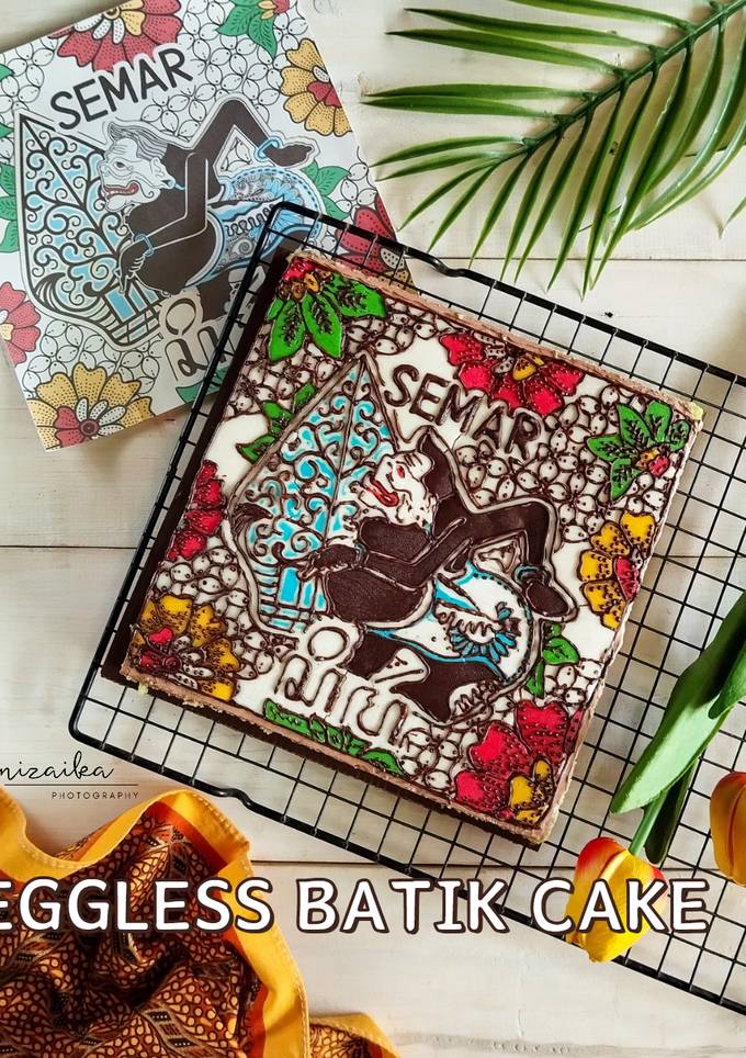 Resep Eggless Batik Cake oleh Deniza Ika - Cookpad