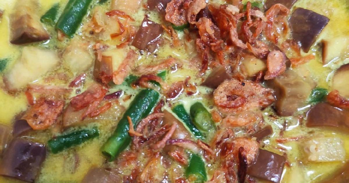 Resep Sayur Terong Kacang Panjang Bumbu Kuning oleh Buk Pray - Cookpad