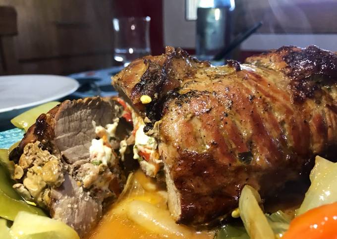 Carne rellena al horno Receta de Alicia Yunis- Cookpad