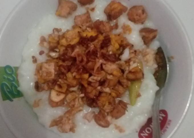 Resep Bubur nasi tahu telur oleh Meydita - Cookpad