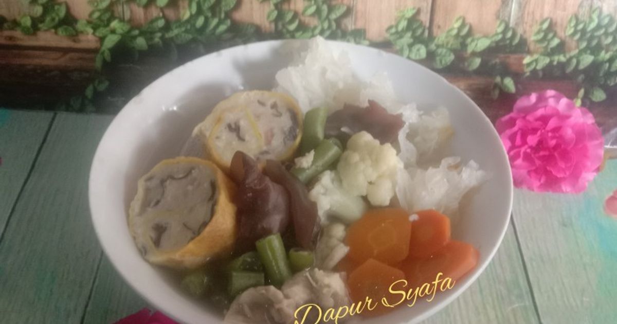 Resep Sup Ayam Jamur Rolade oleh Dapur Syafa - Cookpad