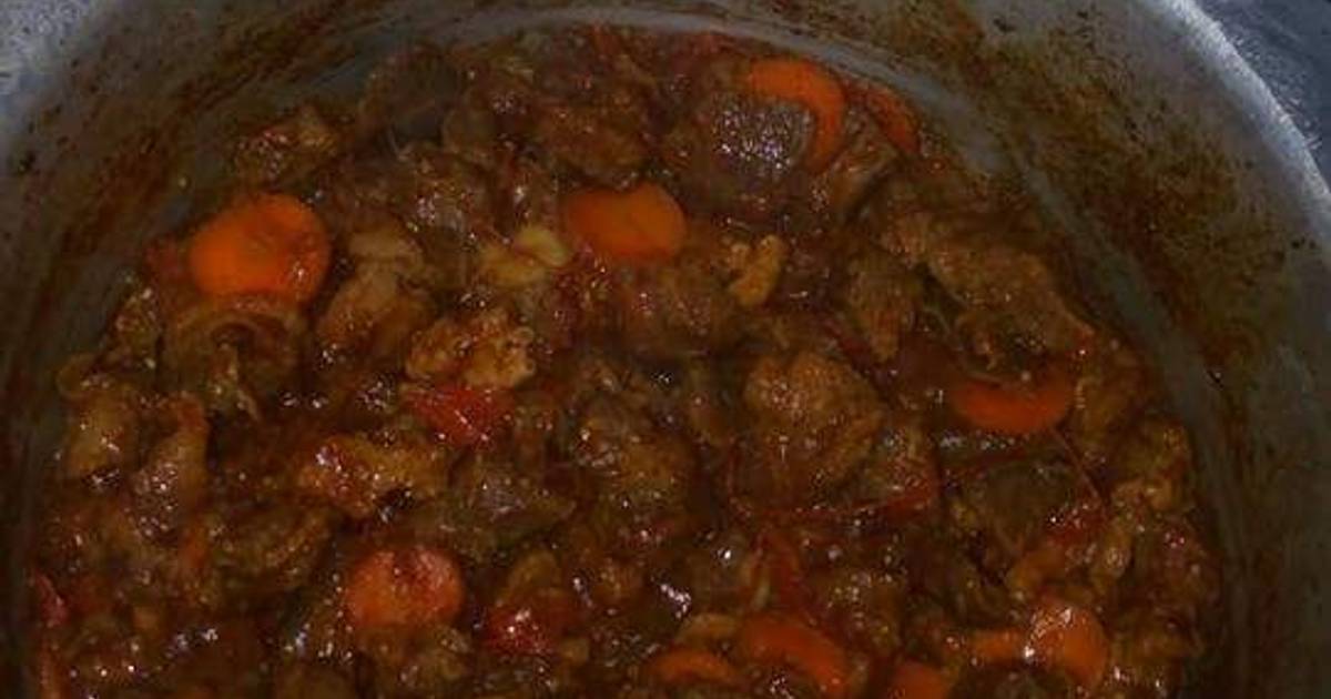 Wet fried beef Recipe by steve austine - Cookpad