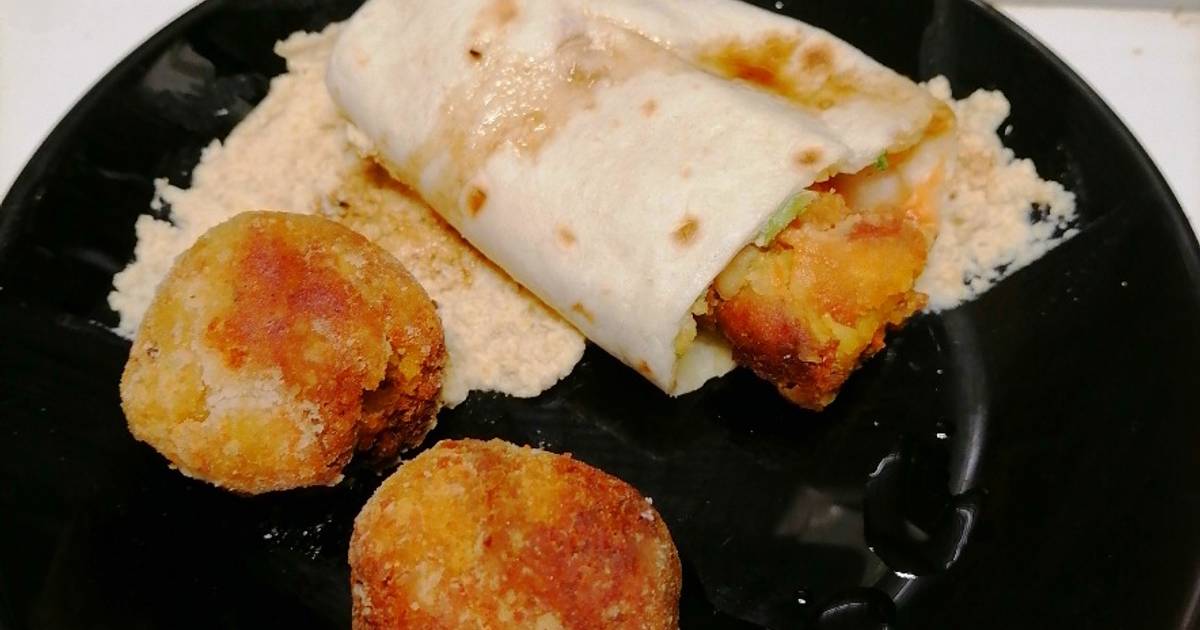 Φαλάφελ με χούμους σε αράβικη πίτα Συνταγή από τον/την Γιώτα - Cookpad
