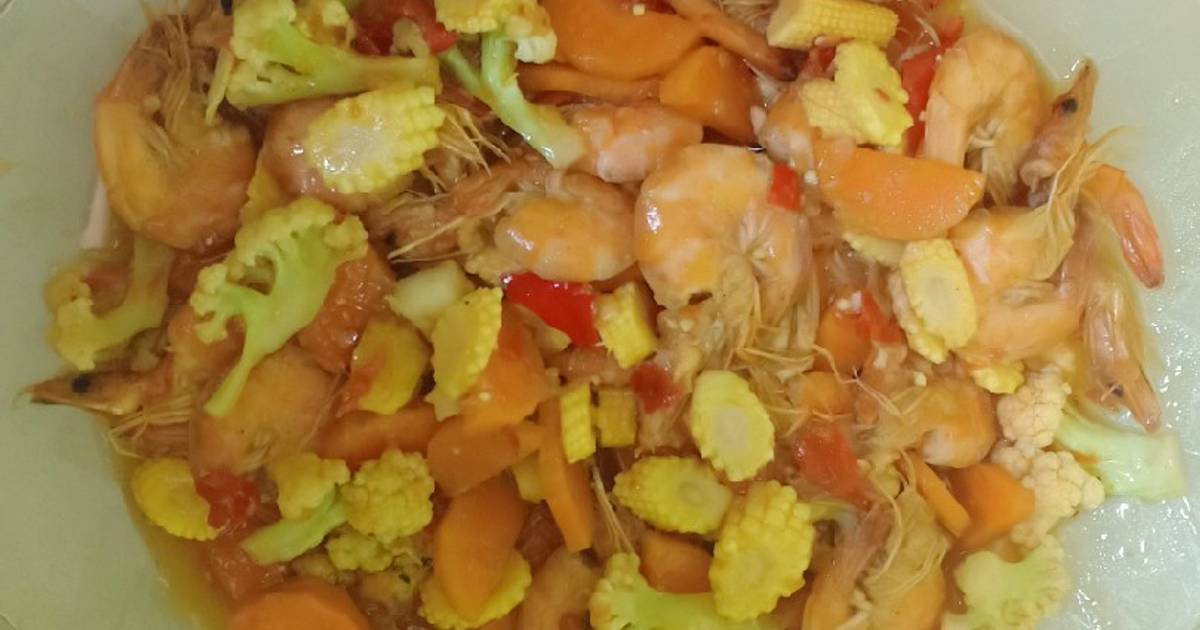Resep Capcay udang babycorn oleh lisna fitriyani - Cookpad