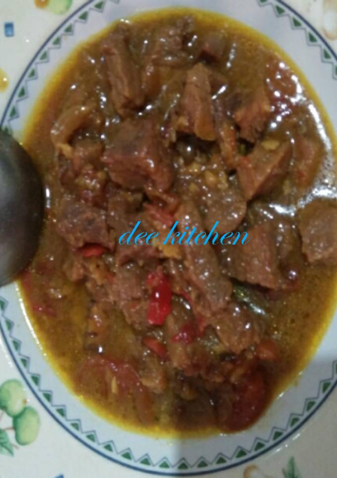 Resep Terik daging sapi (Dyah Prasetya ningtyas) oleh D e e - Cookpad