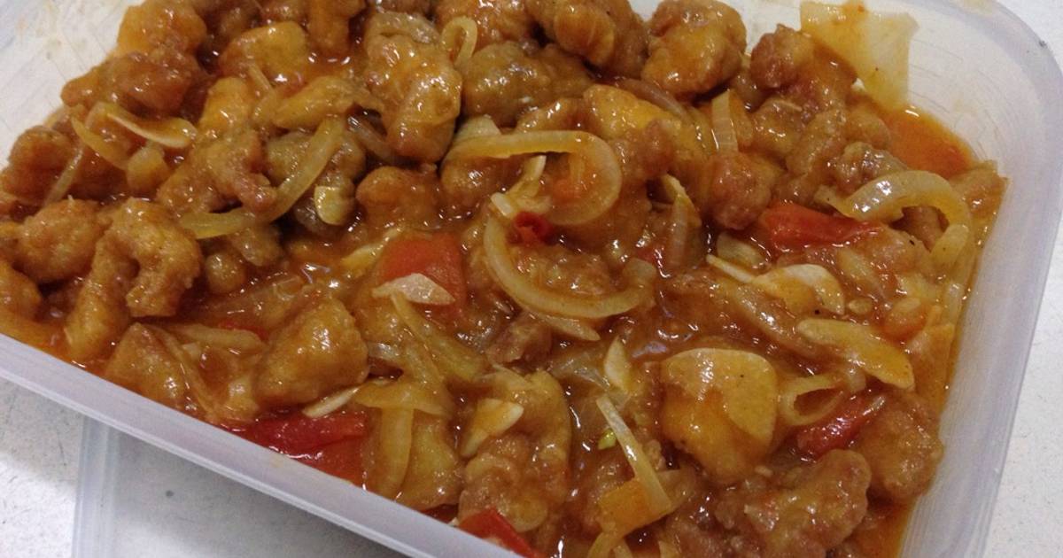 Resep Ayam Saos Asam Manis Simple oleh Vida - Cookpad