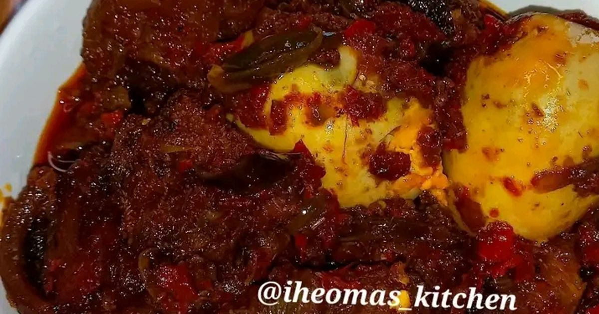 Obe Ata Dindin (Buka Stew) | Nigerian Fried Pepper Stew Recipe by ...