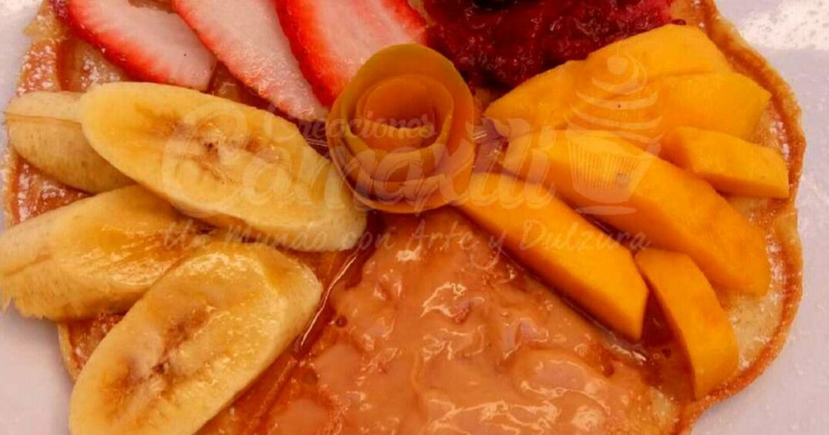 Waffles Con Fruta Fresca Y Mermelada Receta de Creaciones Camaxtli- Cookpad