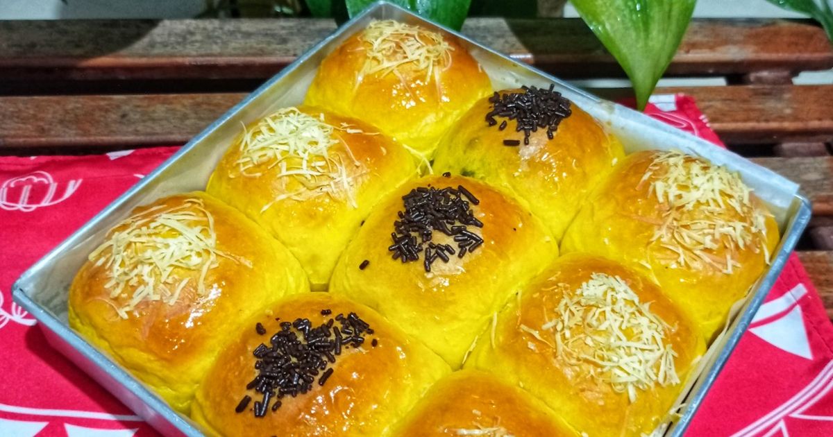 Resep Roti Manis Labu Kuning oleh Mama Nia - Cookpad