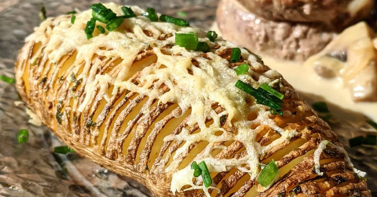 PAPAS HASSELBACK 🥔 Receta de Daiana Guibaudo- Cookpad
