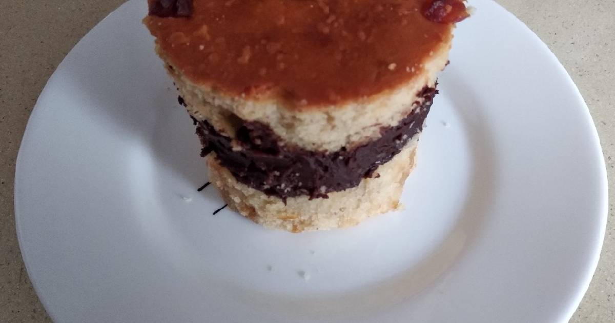 Torre de fruta confitada, bayas, crema de chocolate Receta de Maricel ...