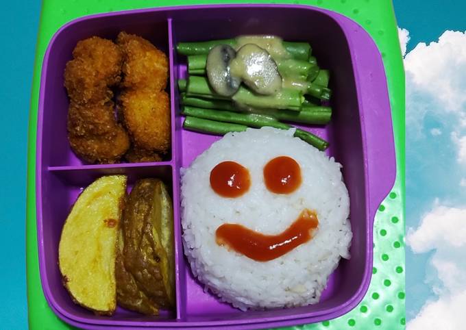 Resep Bento Box Fish and Chips oleh Devi dr - Cookpad