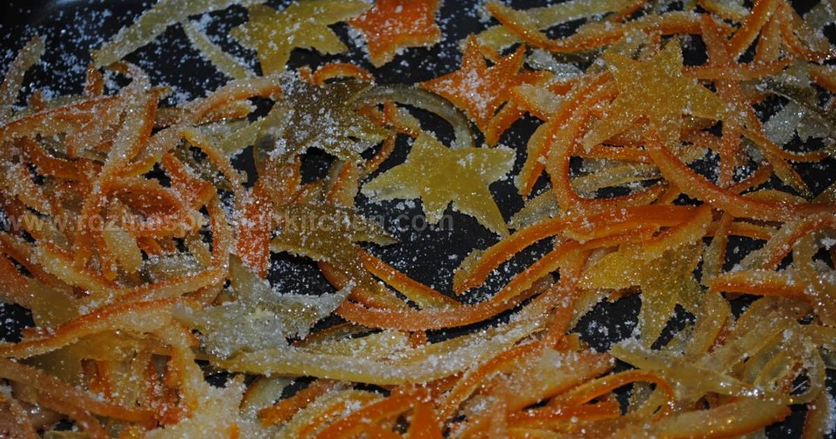 Candied citrus peel Recipe by Rozina Dinaa - Cookpad