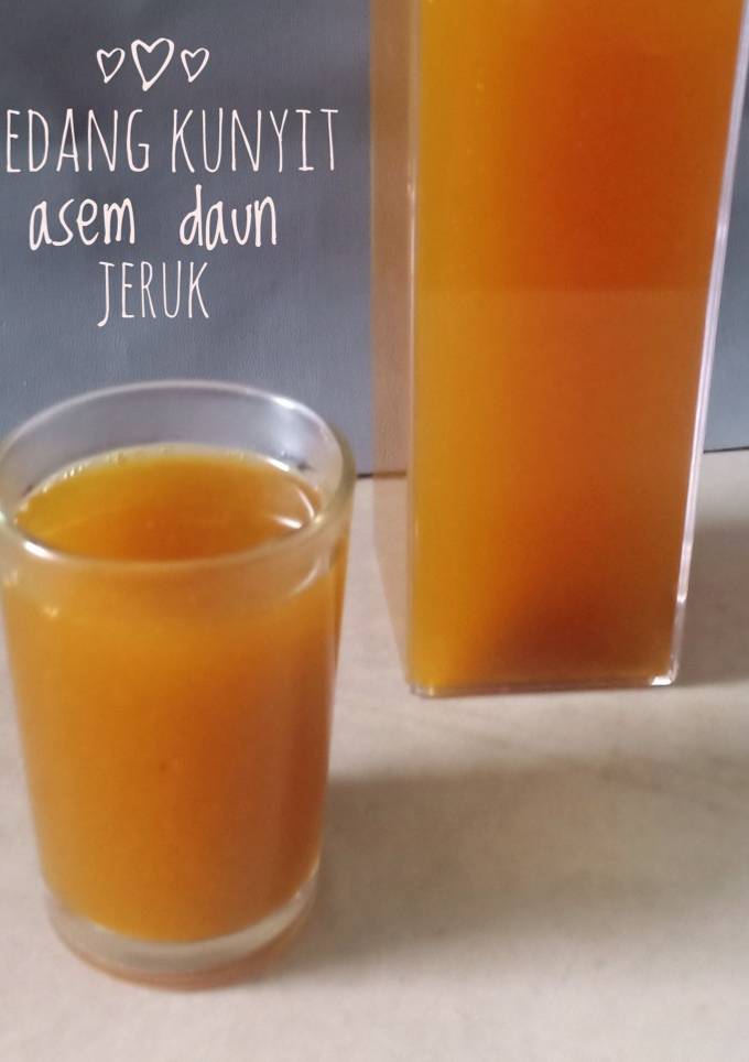 Resep Wedang Kunyit Asem Daun Jeruk oleh Nurul_SaNia - Cookpad