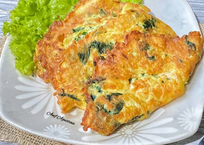 Resep Telur Dadar Kentang Sayur oleh anif agustina - Cookpad