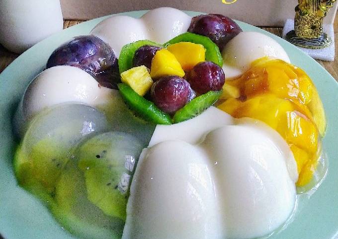 Resep Milk Fruits Pudding oleh Ninik Kitchen - Cookpad