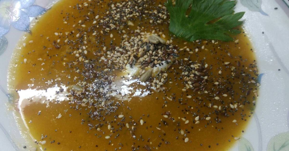 Sopa crema de vegetales con semillas #sosadri Receta de MAMUCHA SILVIA ...